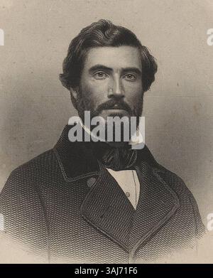 An 1860 engraving of Hinton Rowan Helper by Alexander Hay Ritchie ...