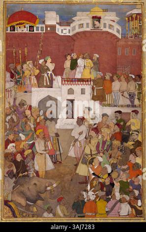 This portrait of Emperor Jahangir, painted by Abu'l Hasan around 1615 ...