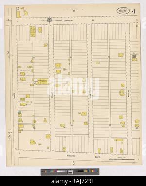 This 1910 map of Watts, Los Angeles, offers a detailed look at building ...