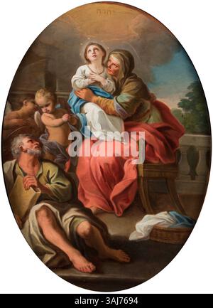 Szymon Czechowicz's 1741 oil on canvas painting depicts the ...