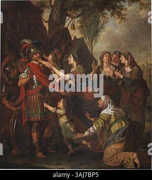 Volumnia before Coriolanus circa 1700 by Jan Erasmus Quellinus Stock ...