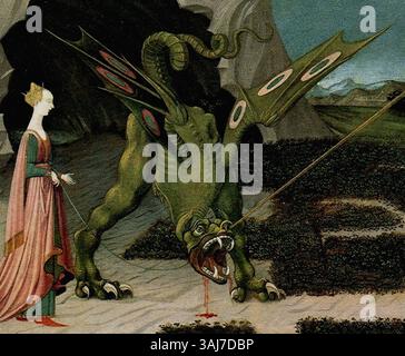 'Dragon' by Paolo Uccello is a Renaissance painting depicting a ...