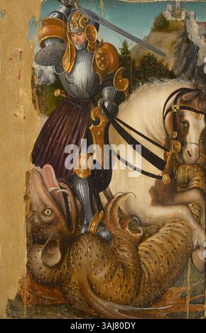 The painting depicts the mythical battle between Bhima, one of the ...