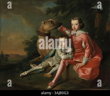 Thomas hudson portrait of john and robert sons of robert ker 2nd duke ...