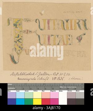 This medieval manuscript from the St. Gallen collection depicts an ...