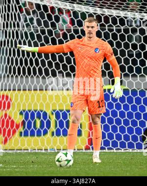 Chelsea goalkeeper Filip Jorgensen during the Premier League match at ...