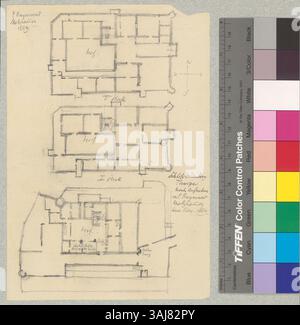 This image shows the floor plan of Schloss Chillon, captured by Johann ...