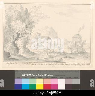 This drawing, created between 1740 and 1786, illustrates Wädenschweil ...