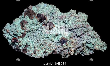 Malachite on Copper, Morenci Mine, Arizona Stock Photo - Alamy