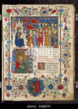 A page from the 'Vitae Imperatorum', an illuminated manuscript ...