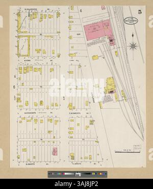 The 1904 Sanborn map shows detailed sections of Chickasha, Oklahoma, including building layouts ...