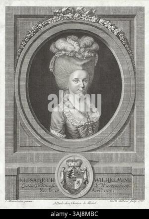 Portrait of Duchess Elisabeth of Württemberg, the first wife of Francis ...