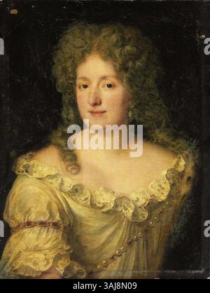 The portrait, painted by Jacob Ferdinand Voet in 1672, depicts Diane ...