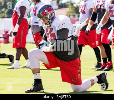 Tampa Bay Buccaneers offensive tackle Benjamin Chukwuma (70) blocks ...