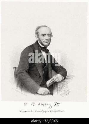 This 1859 lithograph of Daniel Rudolph Warburg, created by Otto ...