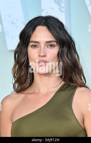 Adria Arjona at the UK Sneak Peek Fan Event for the movie 'Supergirl ...