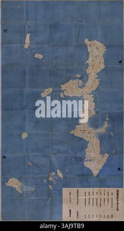 This Edo-period map, created by the cartographer Genroku Kuniezu, shows ...