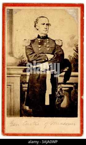 A portrait of General Samuel R. Curtis, taken by Mathew Brady during ...