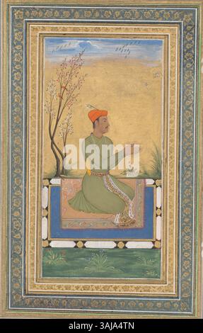 Akbar Miniature painting of Mughal Emperor Stock Photo - Alamy