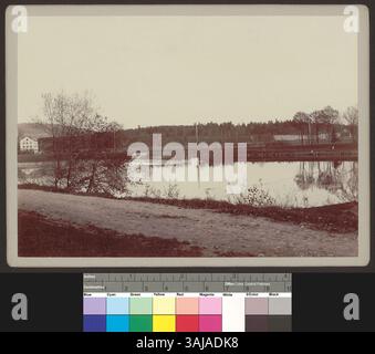 This photograph captures a scenic view across the Common in Cohasset ...