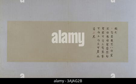 This artwork by Qiu Hong, created using ink and color on silk, is part ...