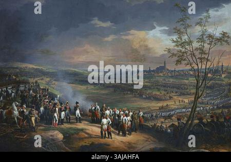 The painting depicts Napoleon receiving the surrender of Vienna during ...