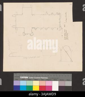 This floor plan by Johann Rudolf Rahn, created between 1860 and 1910 ...