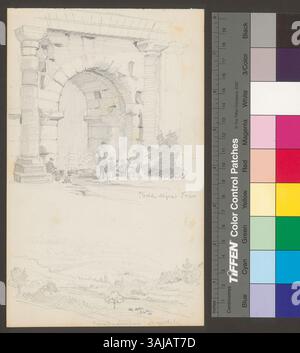 This artwork by Johann Rudolf Rahn depicts a knight in full armor ...