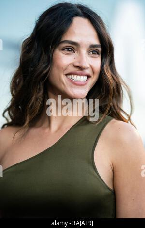 Adria Arjona attends the UK sneak peak fan event for the movie ...