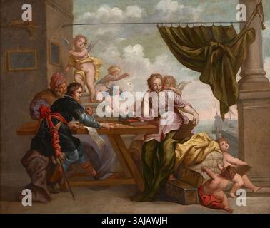 Dominicus Claessens - Allegory of Arithmetic Stock Photo - Alamy