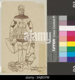 This image depicts Johann Rudolf Rahn’s illustration of a medallion ...