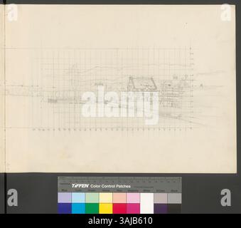 This 1871 drawing by Johann Rudolf Rahn shows wall paintings on the ...