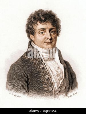 Joseph Fourier. Portrait of the French mathematician Jean Baptiste ...