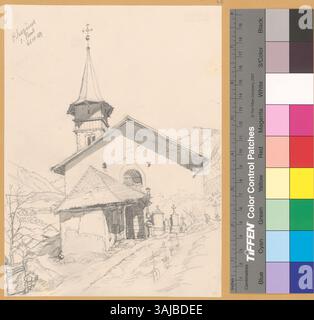 This 1904 drawing by Johann Rudolf Rahn depicts an exterior view of ...