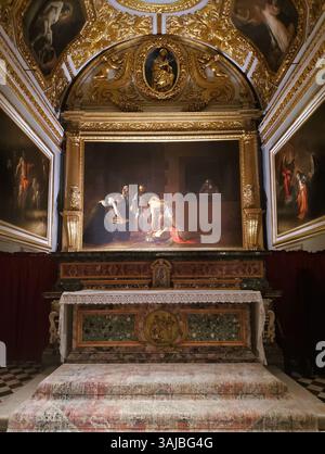 Beheading of Saint John the Baptist 1608 by Caravaggio Stock Photo - Alamy