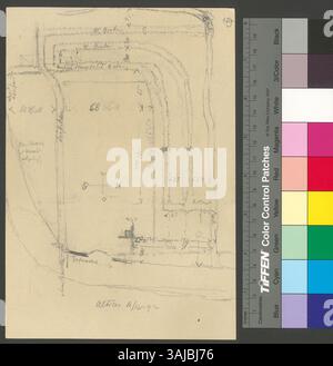 A historical map showing the layout of the fort at Samarang, an ...
