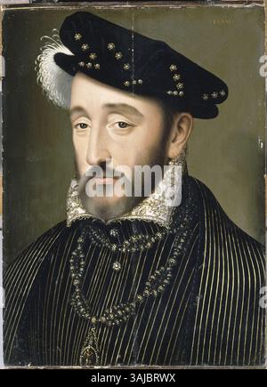 This portrait of King Henry II, housed at the National Portrait Gallery ...