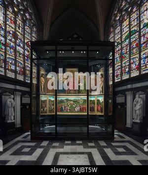 The Ghent Altarpiece, created by Jan van Eyck, is a renowned ...