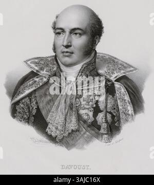 A portrait of Louis Nicolas Davout, created by Louis-François Charon ...