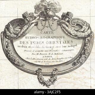 This map from 1771 by Rigobert Bonne illustrates the regions of Guyenne ...