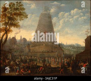 Tower of Babel painting - 17th century, 1600,1600s Stock Photo - Alamy