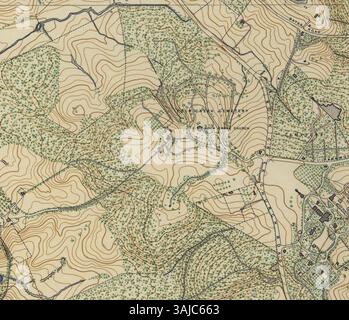 This map shows the layout of a cemetery in Augustow, Poland, dated 1929 ...