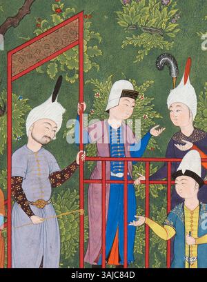 Kay Khusraw Welcomed by his Grandfather, Kay Kaus, King of Iran ...
