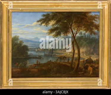 Landscape by Adriaen Frans Boudewyns Stock Photo - Alamy
