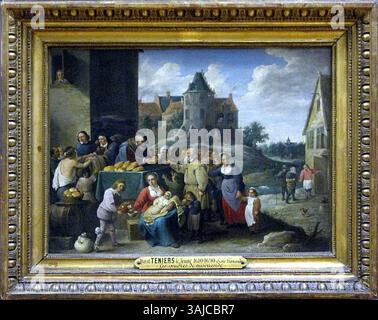 David Teniers the Younger’s The Seven Works of Mercy, painted in the ...
