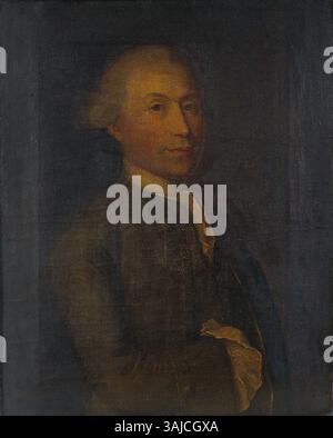 This 1762 portrait by Johann Ludwig Aberli portrays Samuel Bernhard ...