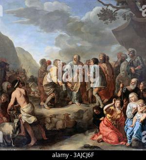 This 1659 painting by Jan van Bronchorst depicts Jethro advising Moses ...