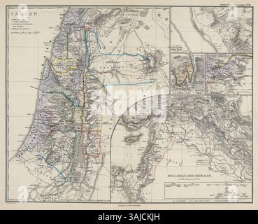 This 1865 map by Karl Spruner von Merz focuses on Jerusalem and the ...