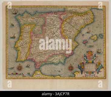 In the 1606 map 'Hispaniae Nova Describtio' by Judocus Hondius and ...