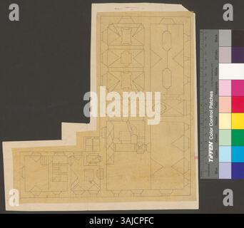 A wood carving pattern, created as a design for the Al-Aqsa Mosque ...